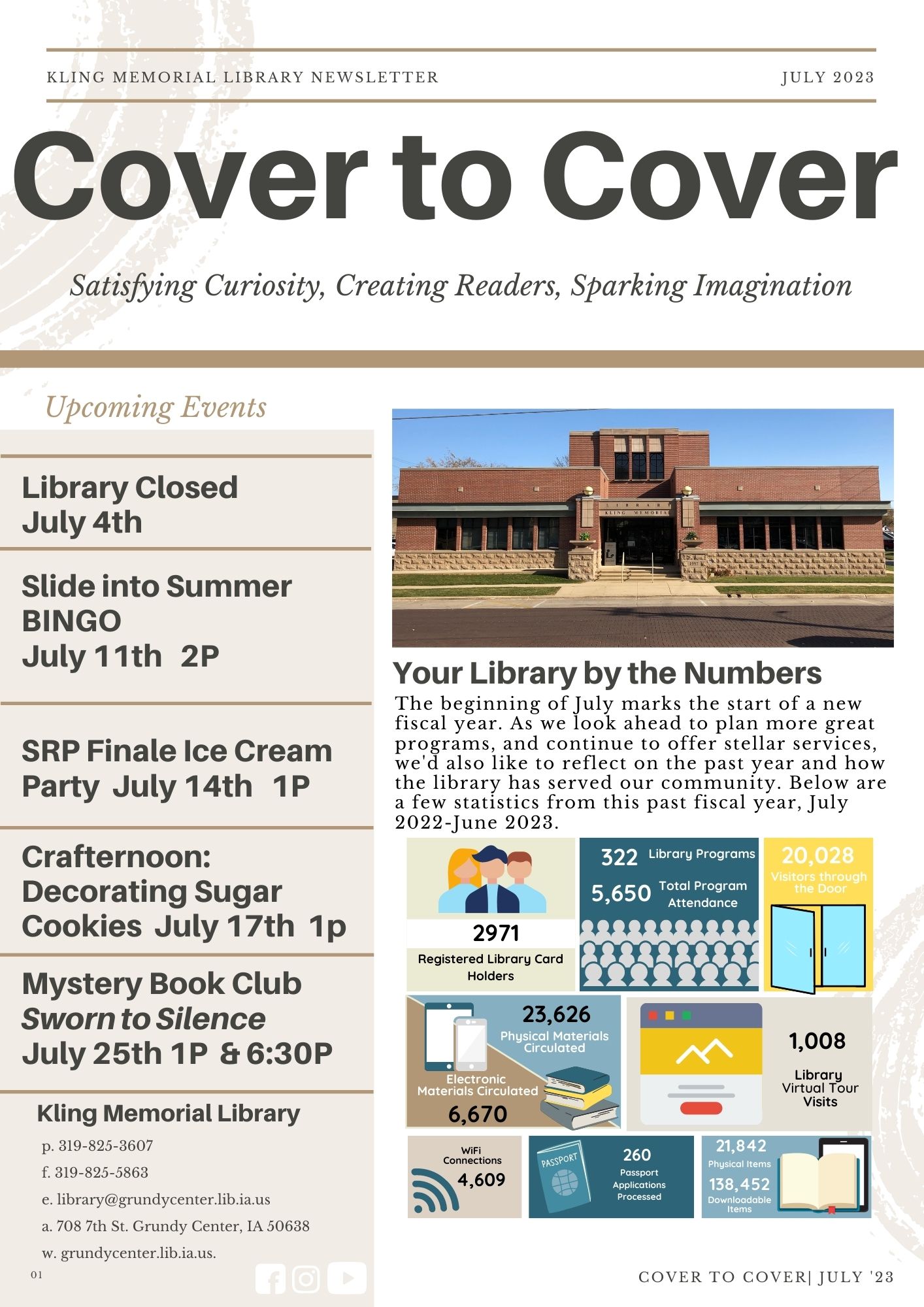 Library Newsletter :: Kling Memorial Library