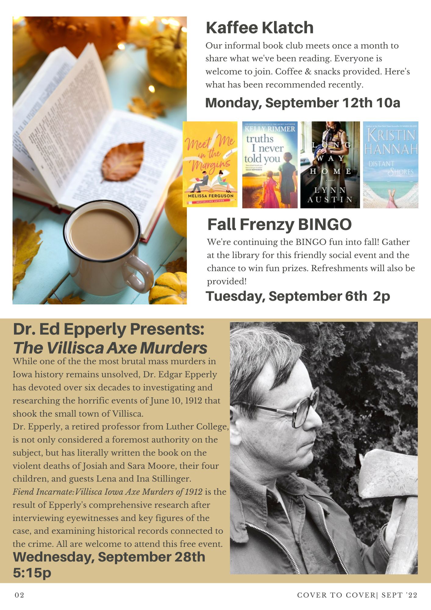 Library Newsletter :: Kling Memorial Library